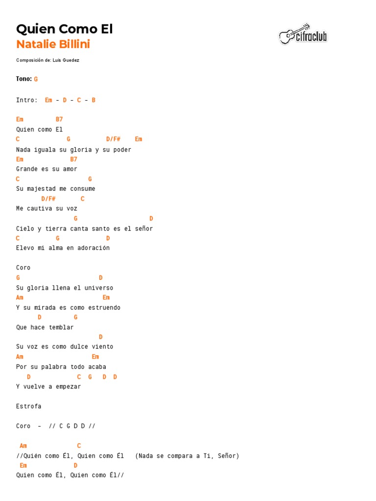 Natalie Billini - Quien Como El | PDF