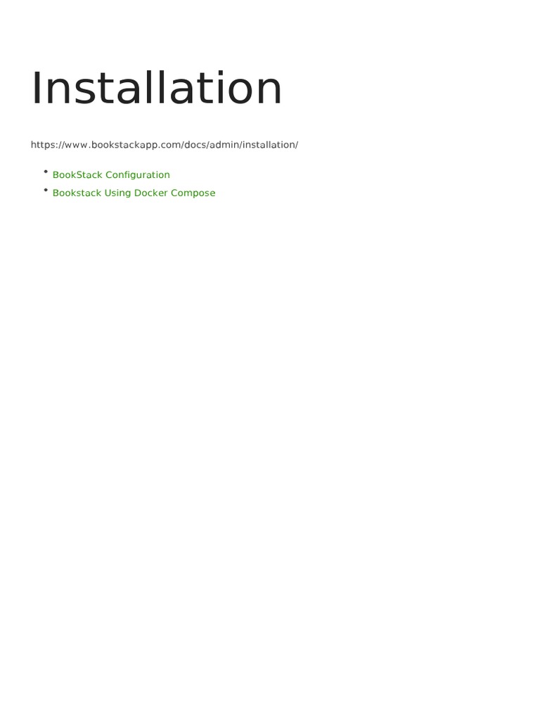 Installation Bookstack Configuration Bookstack Using Docker Compose 9657