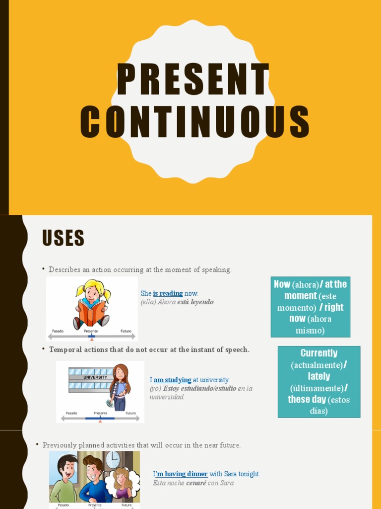 Class 6 - Present Continuous | PDF