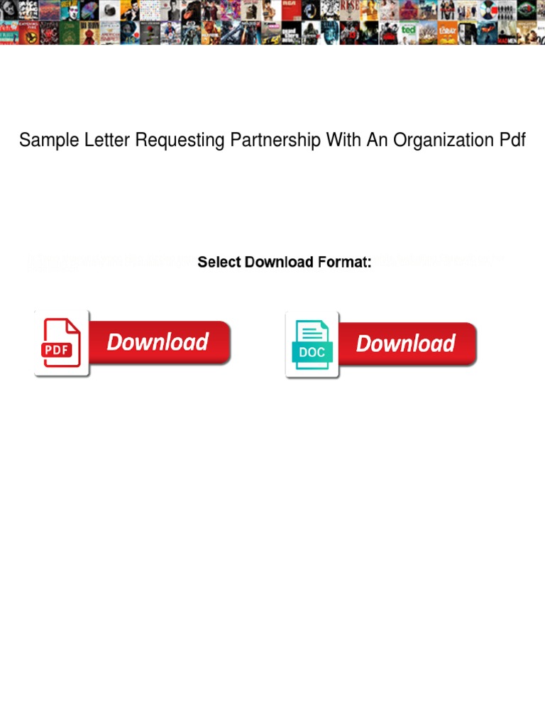Sample Letter Requesting Partnership With An Organization PDF | PDF ...