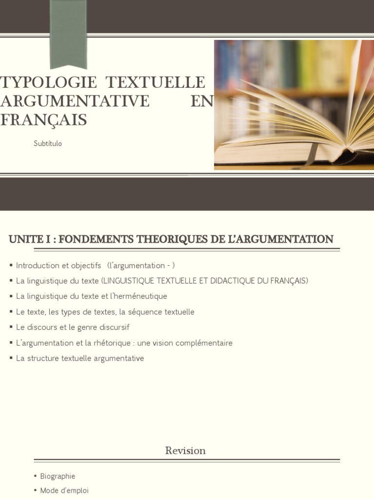 Typologie Textuelle | PDF | Sujet (Grammaire) | Discours (linguistique)