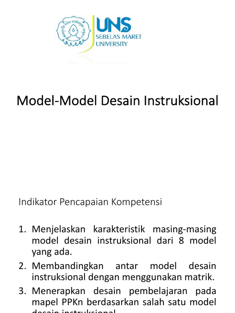 2.2. Model-Model Desain Instruksional | PDF