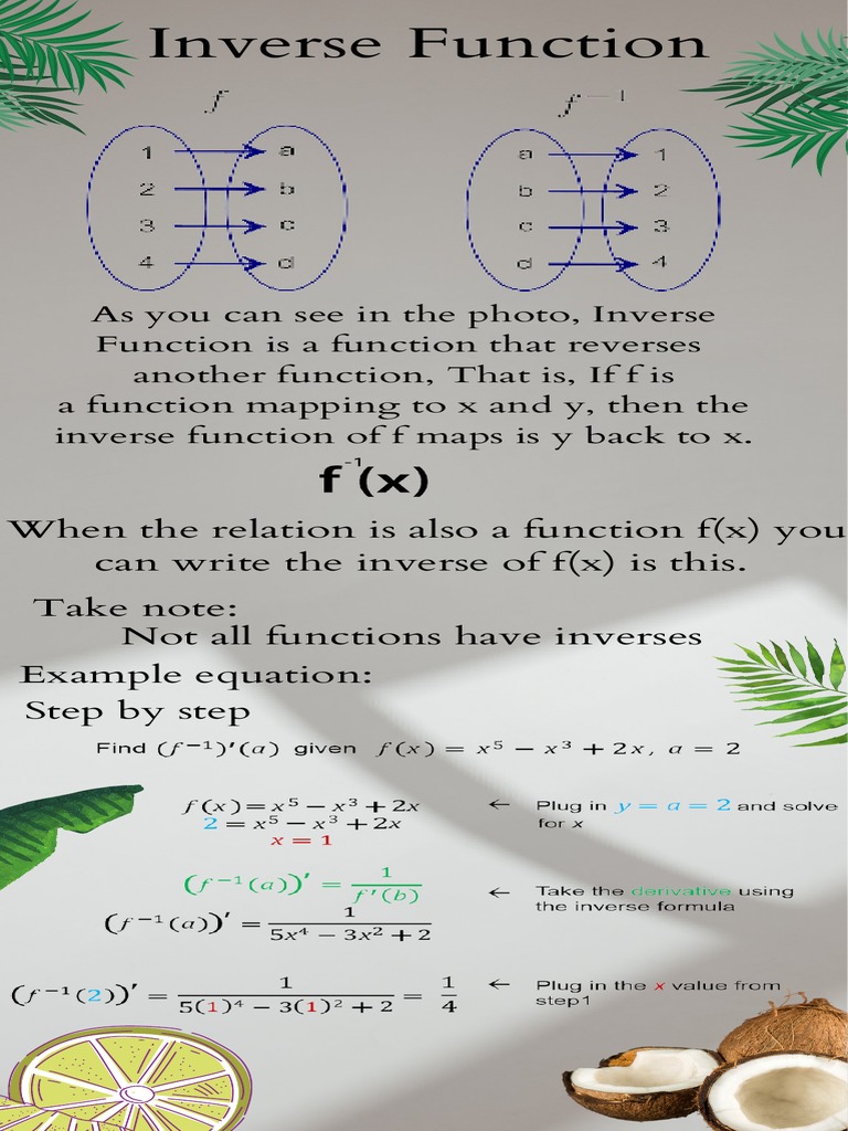 Inverse Functions | PDF | Function (Mathematics) | Mathematical Analysis