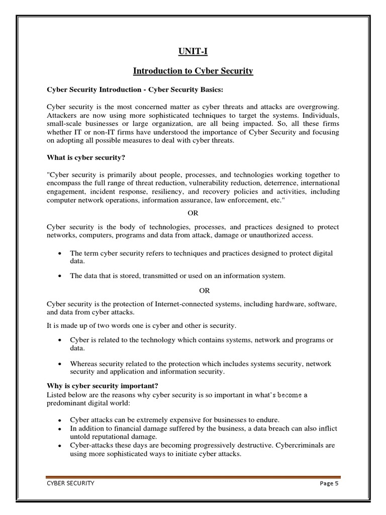 CYBER SECURITy Class PDF | PDF | Security | Computer Security