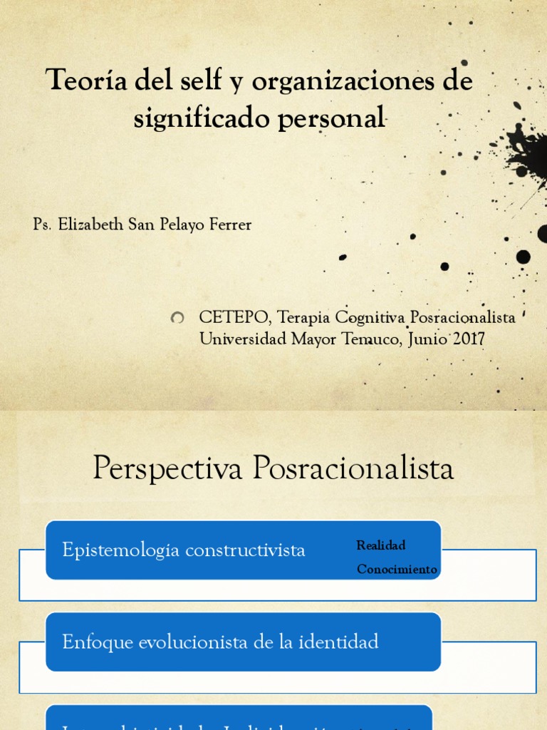 Teoria Del Self | PDF | Teoría de apego | Las emociones