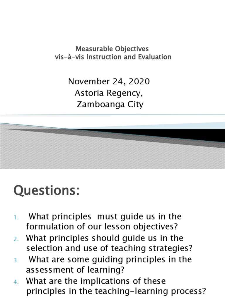 November 24, 2020 Astoria Regency, Zamboanga City: Measurable ...