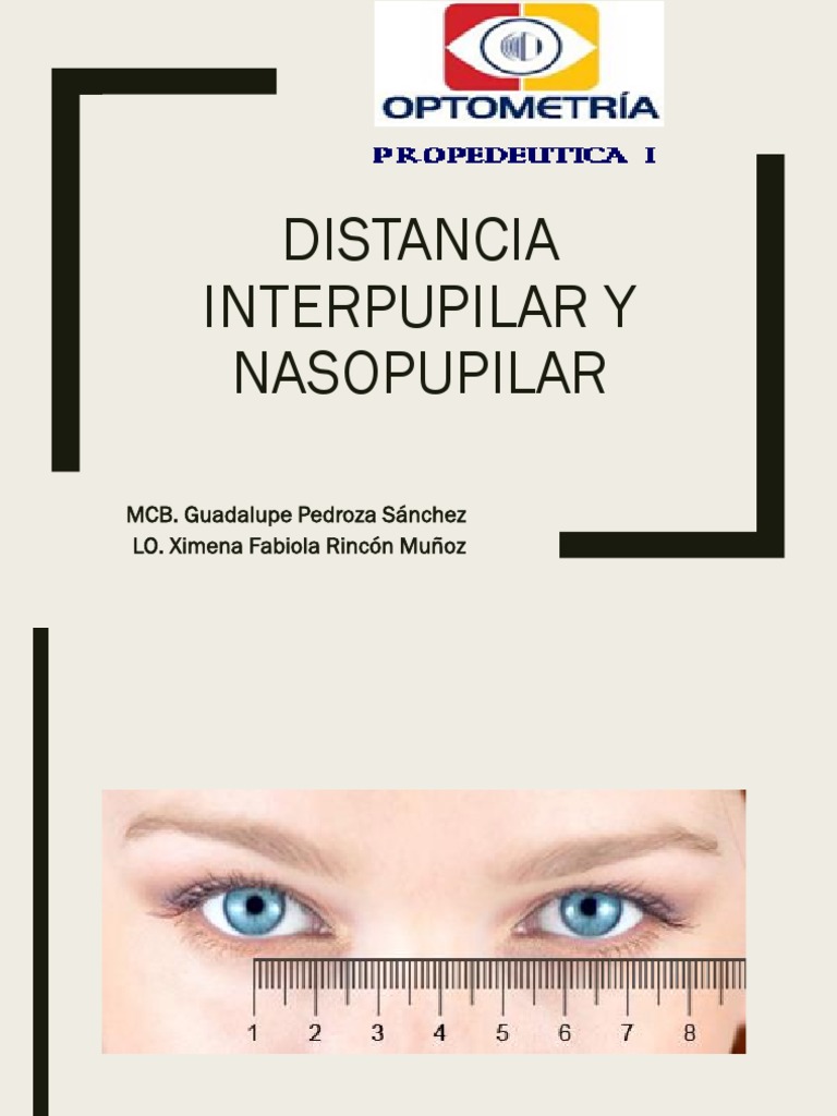 Medición de Distancia Interpupilar | PDF | Lentes | Percepción visual