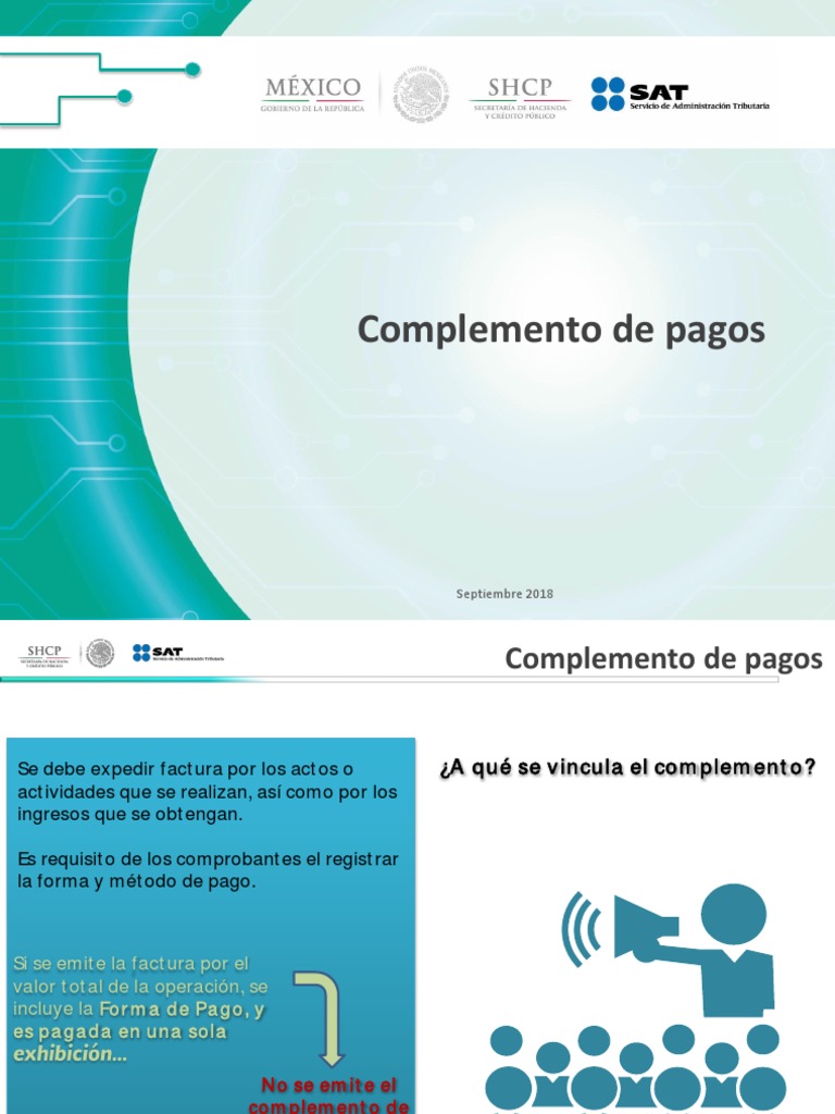 Presentacion Complemento de Pagos 2018 | PDF | Factura