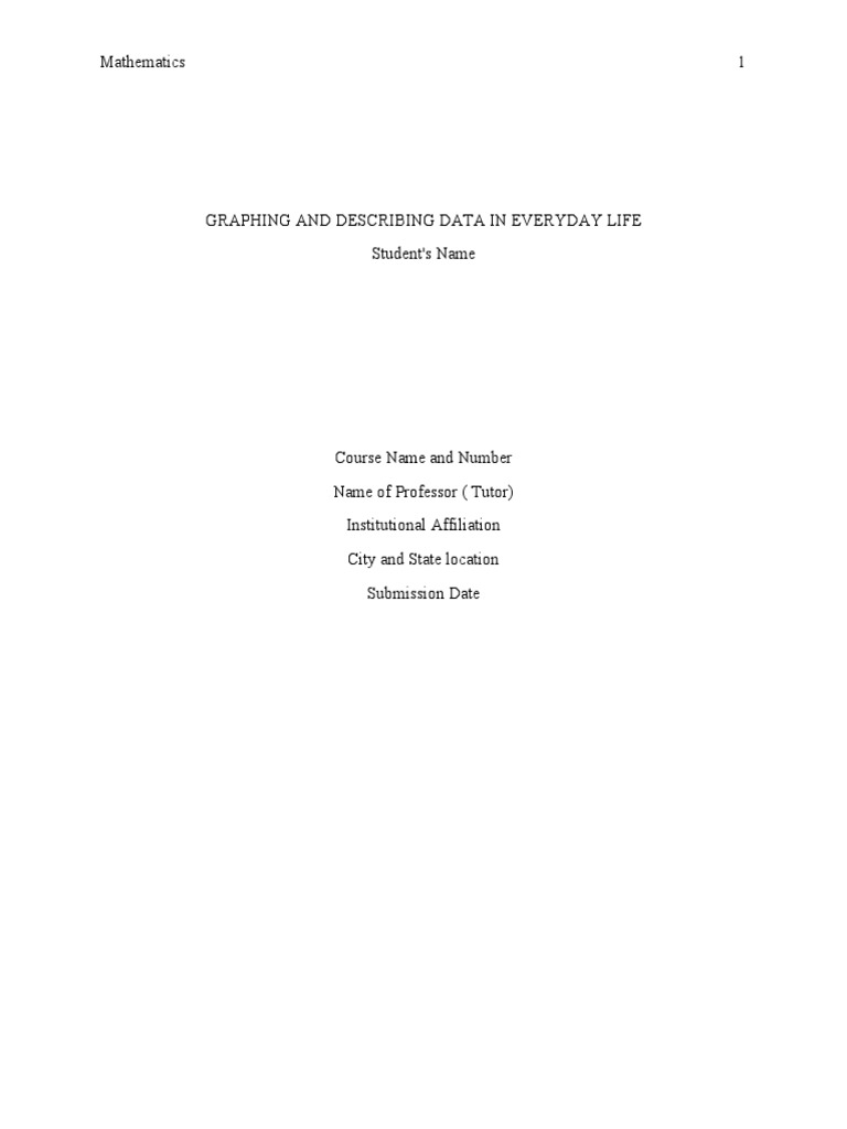 Graphing and Describing Data in Everyday Life | PDF | Histogram | Data