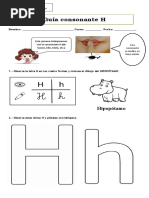 Letras H, B y R para Niños | PDF | Comunicación | Escritura