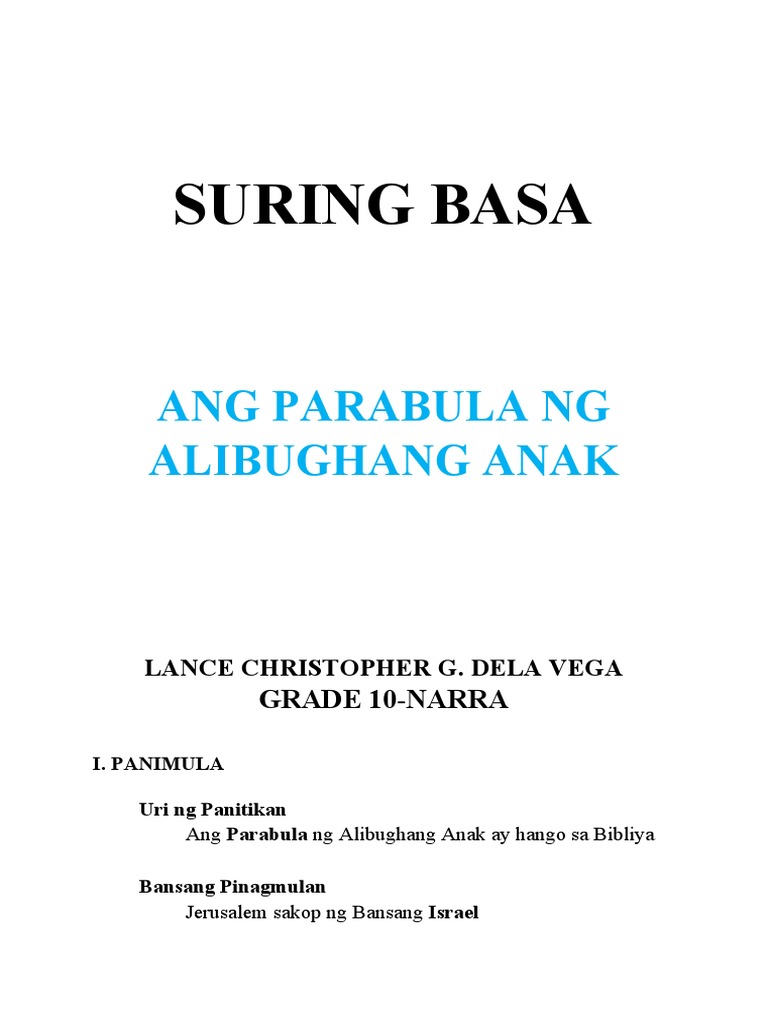 Suring Basa Lance | PDF