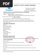 MSDS Magnaflux Cleaner SKC-S | PDF | Workplace | Occupational Safety And Health