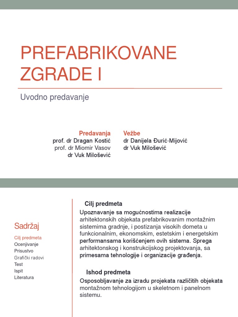Predavanje 1 | PDF