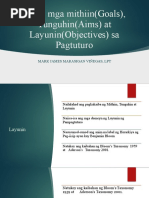 Behavioral Objectives in Filipino | PDF