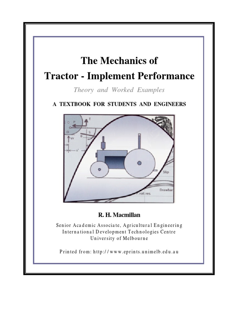 Tractor Mechanics | PDF | Transmission (Mechanics) | Tractor