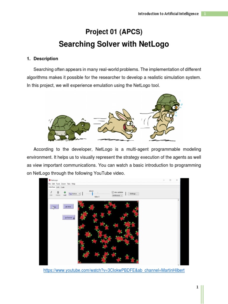 Searching Solver With Netlogo: Project 01 (Apcs) | PDF | Simulation ...