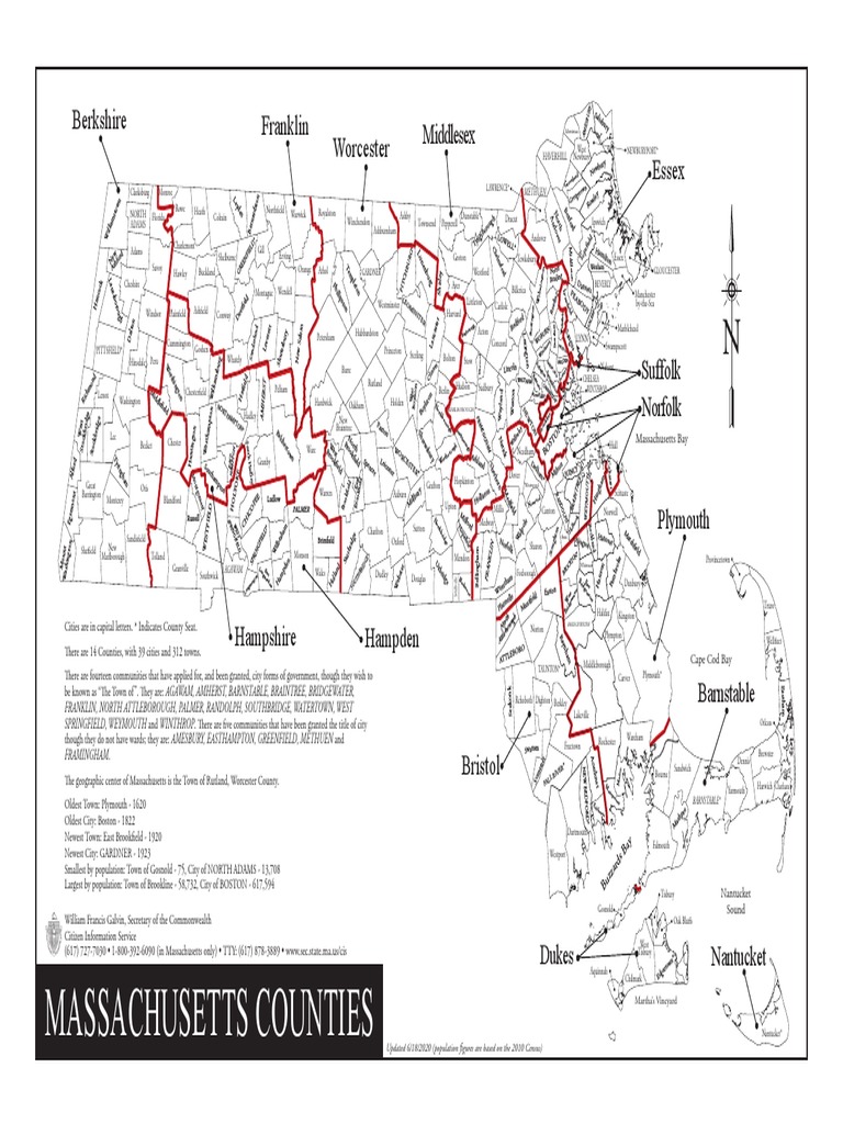 Massachusetts County Map Overview | PDF