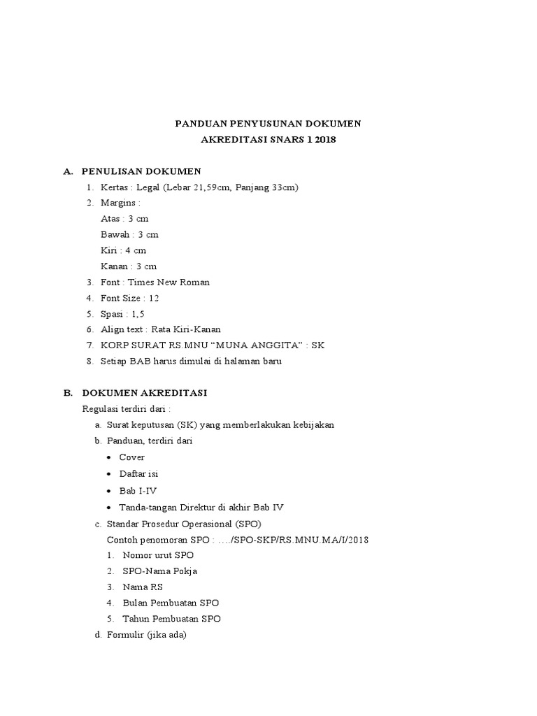 Panduan Penyusunan Dokumen F4 | PDF