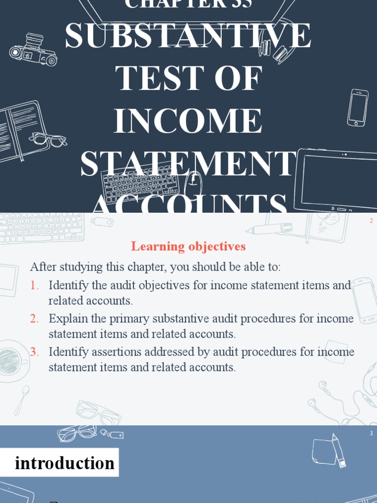 Substantive Test of Income Statement Accounts | PDF | Expense | Revenue