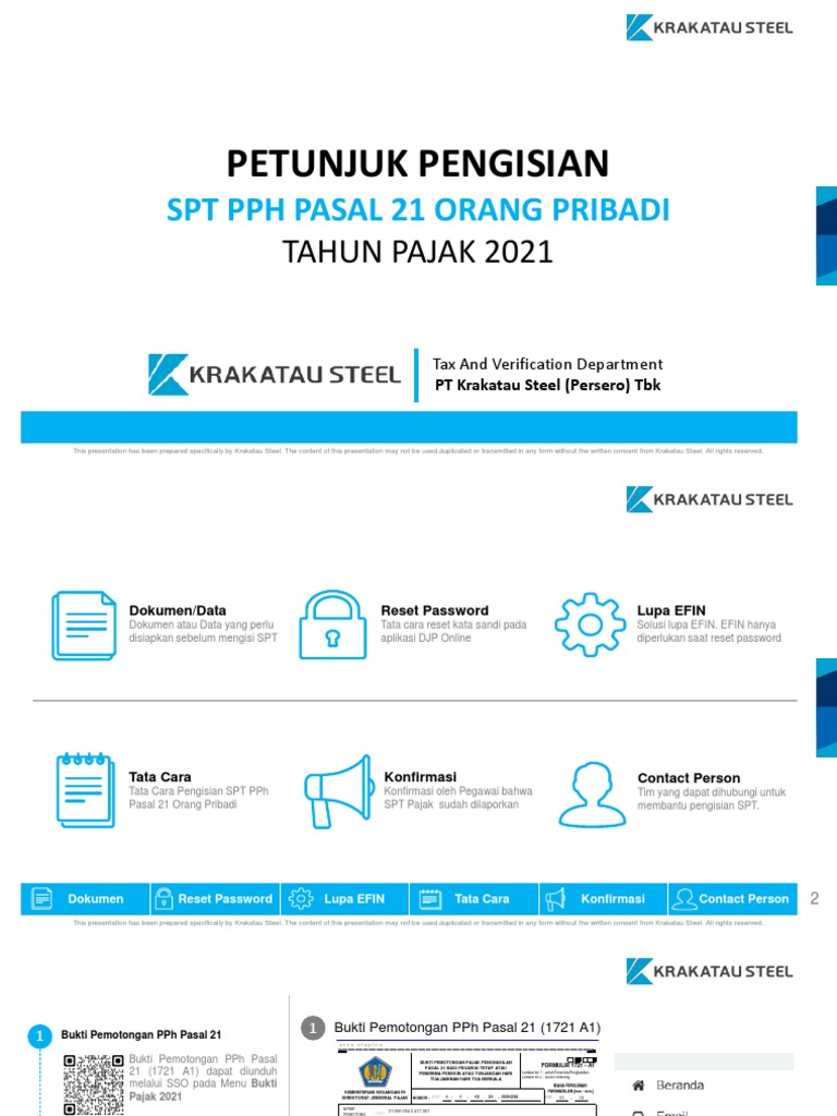 Petunjuk Pengisian SPT Tahunan PPH Pasal 21 PTKS 2021 | PDF Petunjuk Pengisian SPT Tahunan PPH Pasal 21 PTKS 2021 | PDF