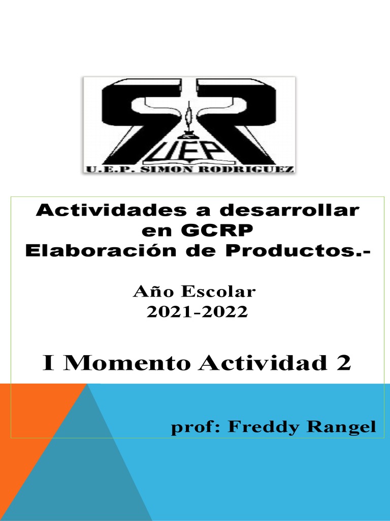 Actividades de GCRP Guia I Momento 2021 | PDF | Crecimiento personal y ...