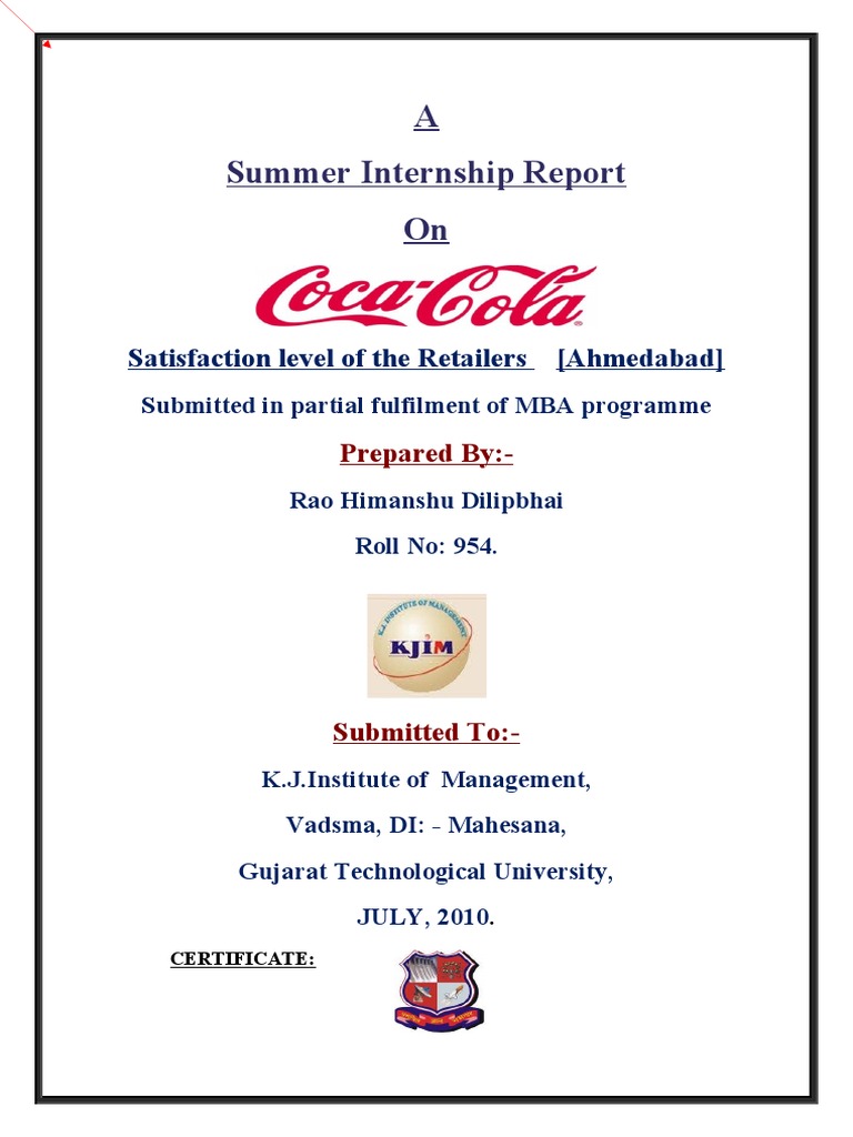 Rao Coke Final.......... | PDF | Coca Cola | Survey Methodology