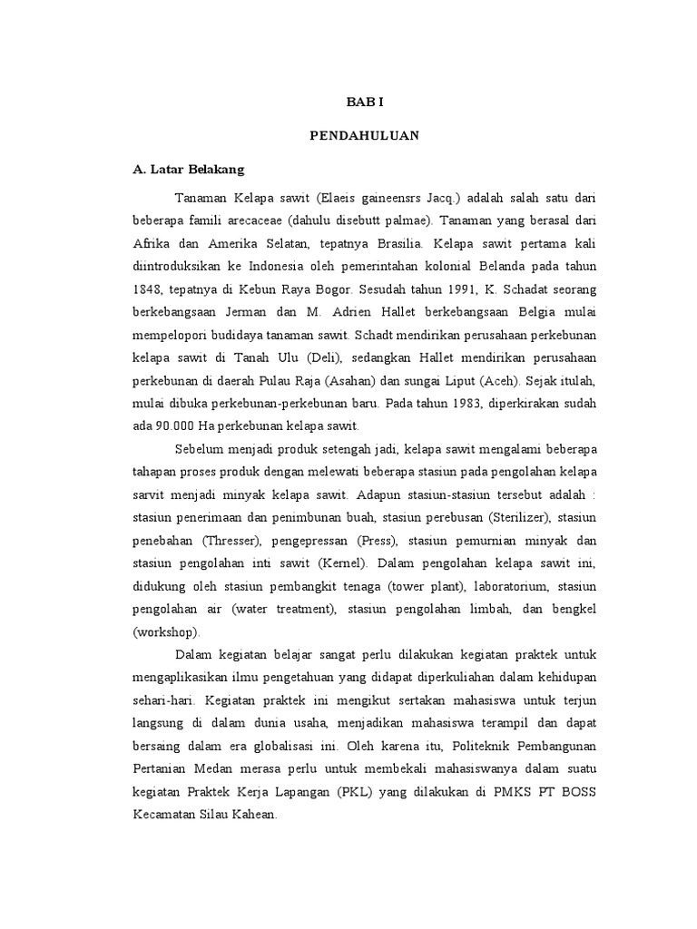 Bab 1 Pendahuluan PKL 2 | PDF