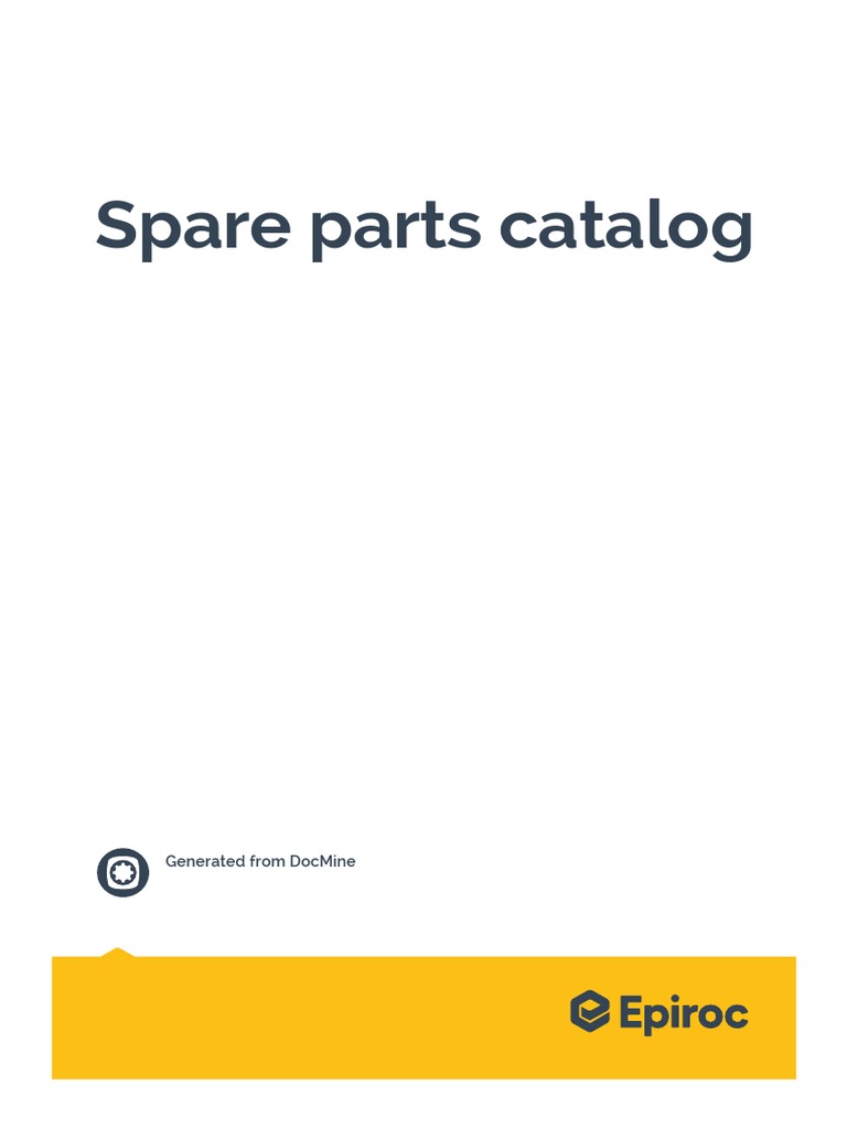 Epiroc ST1030 Spare Parts Catalog | PDF | Transmission (Mechanics) | Valve