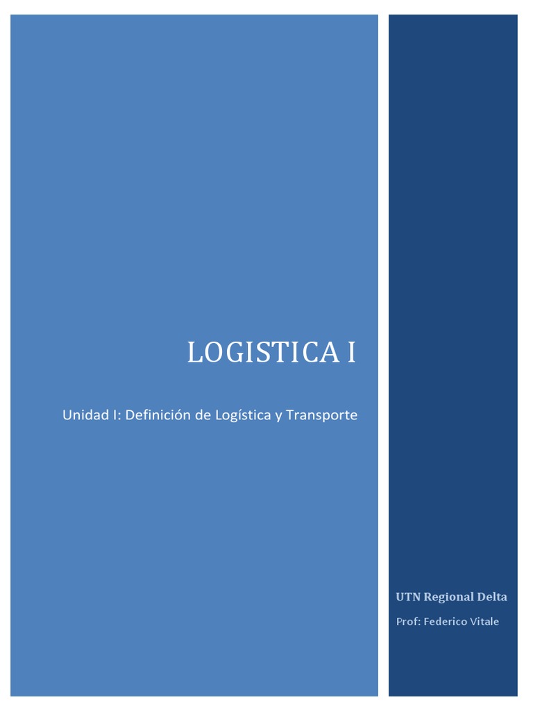 1 Definicion de Logistica y Transporte | PDF | Logística | Gestión de ...