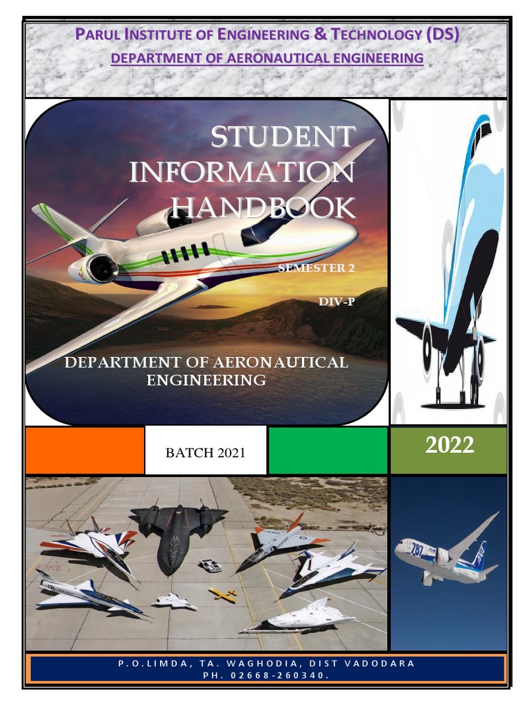 Aero Booklet 2ND Sem 2022 Batch Final | PDF