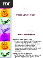 Public Service Rules - Ministry of Public Service | PDF