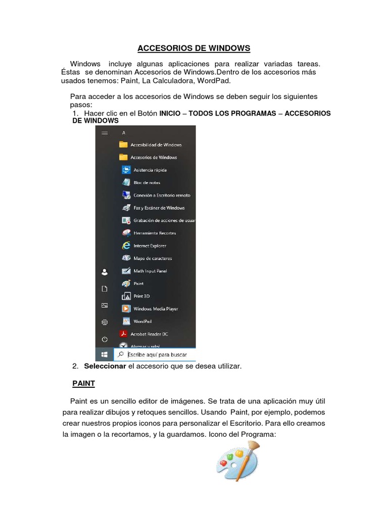 Los accesorios de Windows: herramientas básicas para crear y editar ...