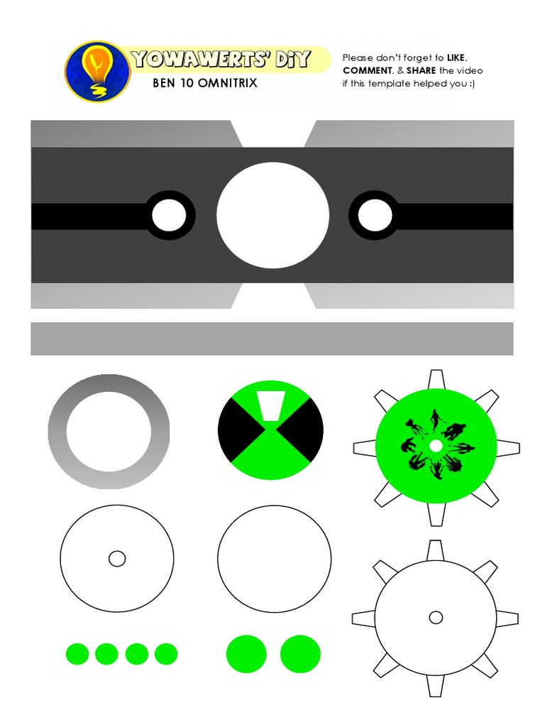 PAPER BEN 10 OMNITRIX | PDF