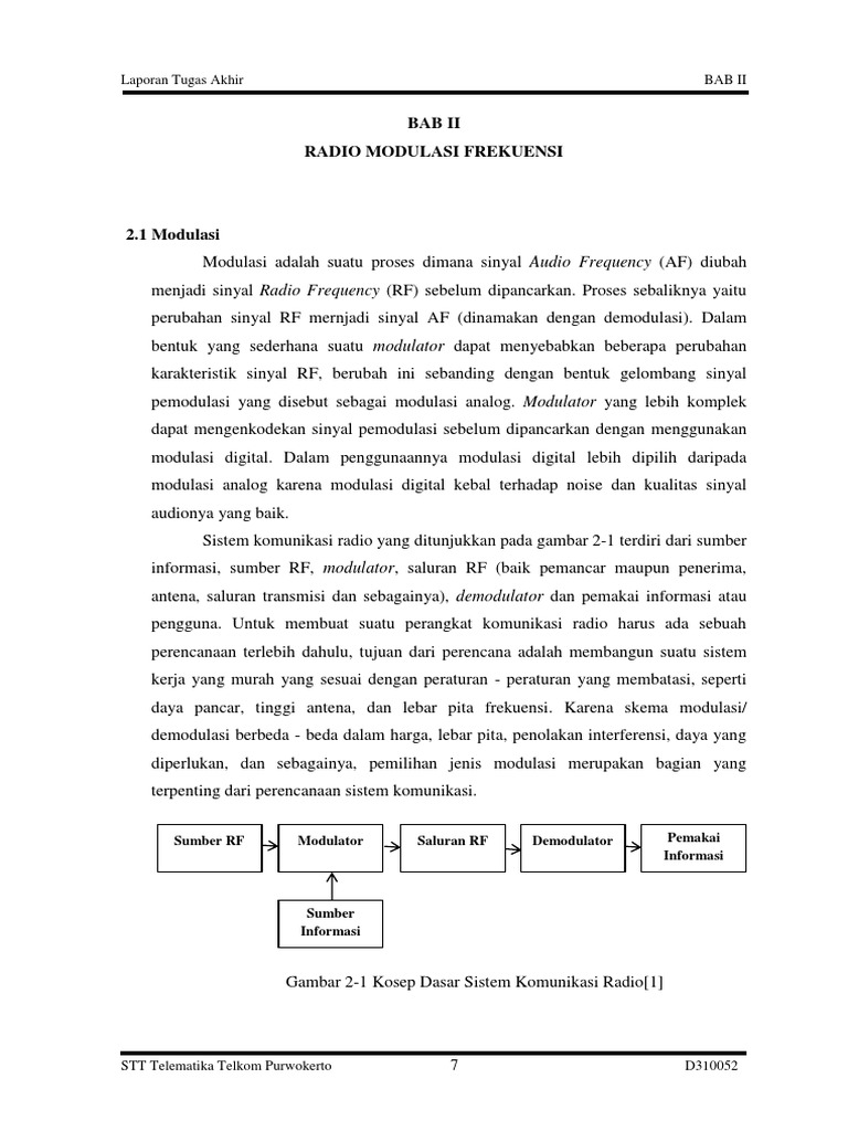 Modulasi Frekuensi dalam Komunikasi Radio | PDF