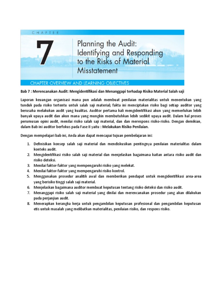 Bab 7 AUDITING Indonesia | PDF