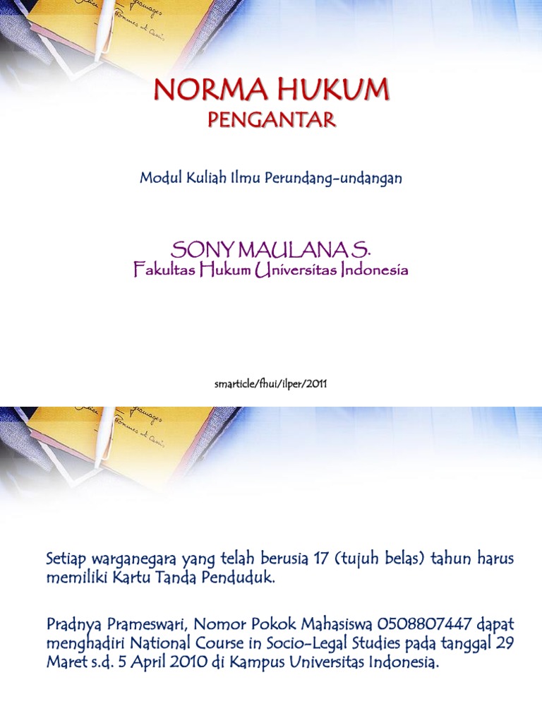 Ragam Norma Hukum di Indonesia | PDF