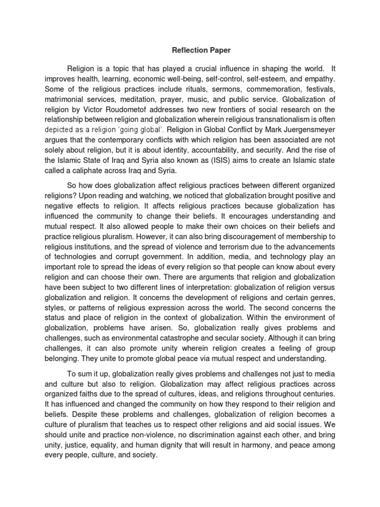 Globalization's Impact on Religion | PDF | Globalization | Religious ...
