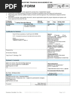 4M Change Request | PDF