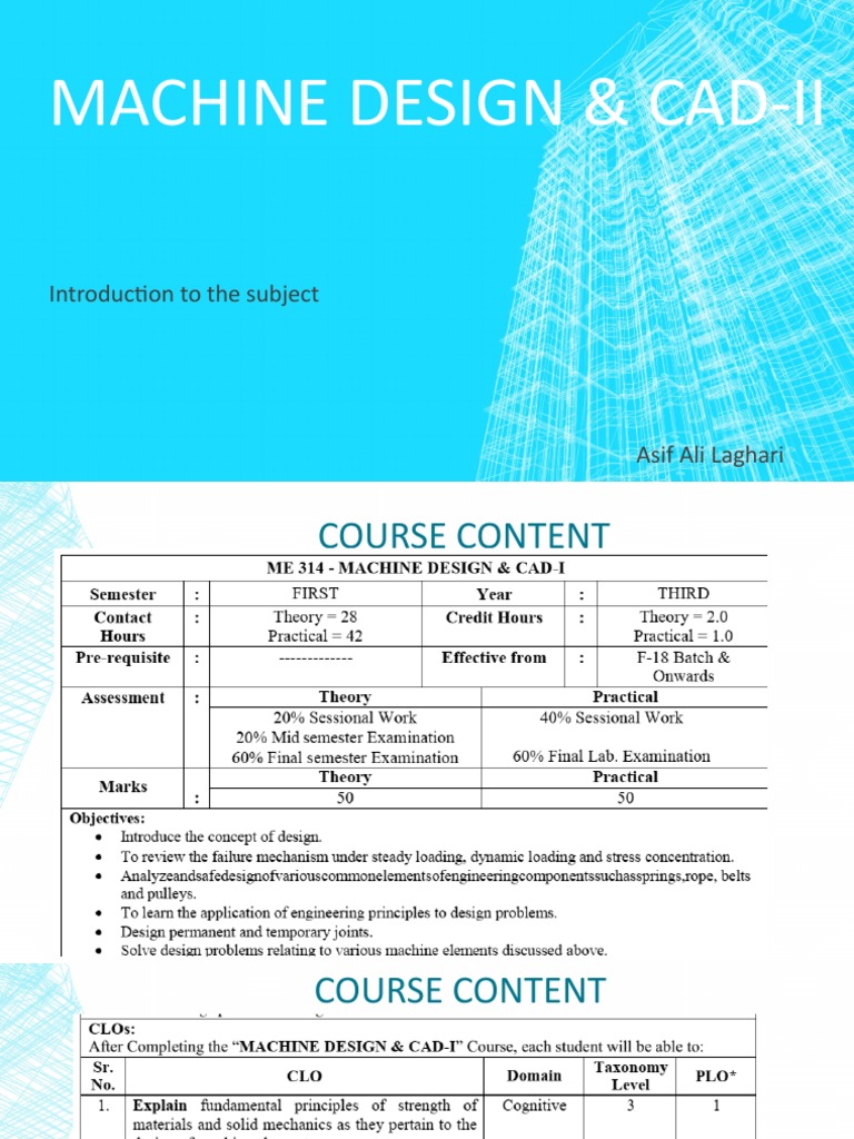 Machine Design & CAD-II | PDF