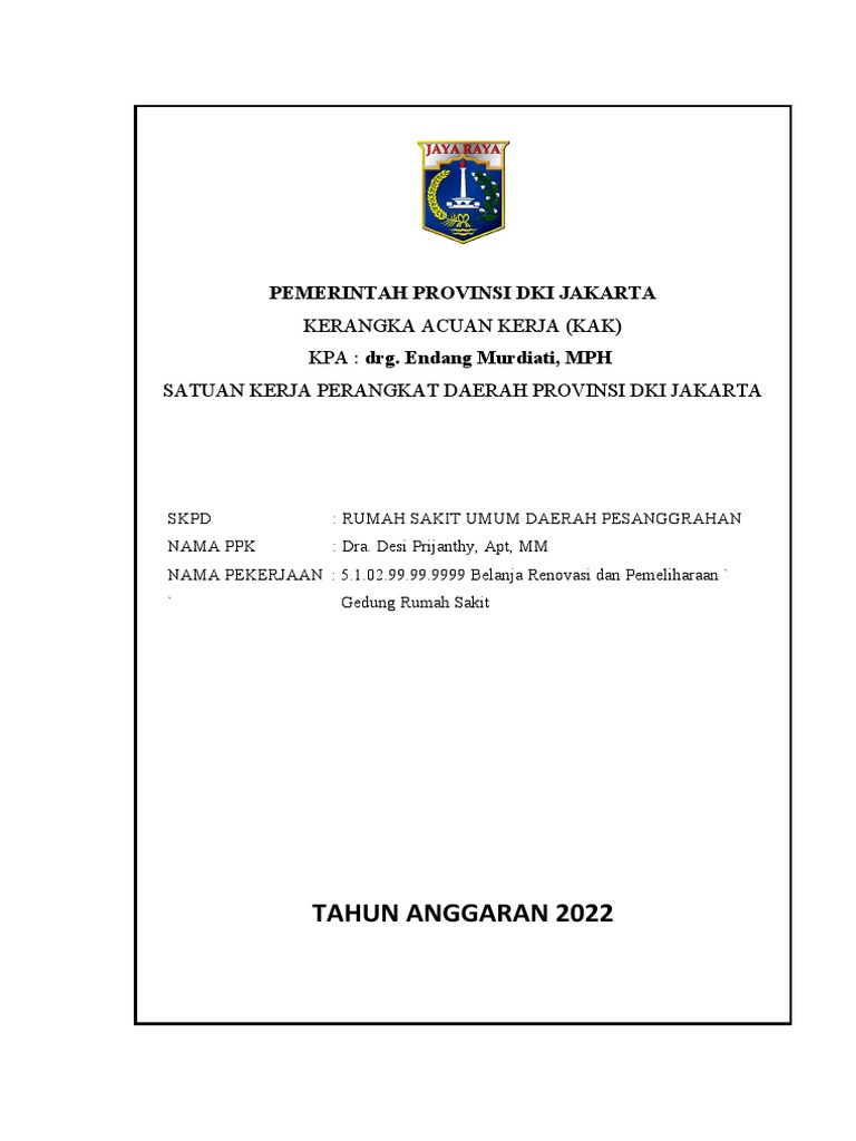 KAK Pemeliharaan Gedung | PDF