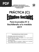Prueba de Estudios Sociales MEP 2025 | PDF | Costa Rica | Sociedad