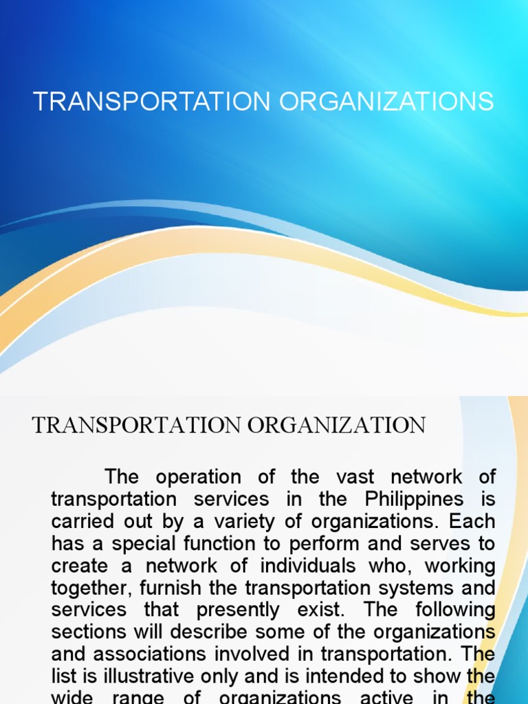Overview of Philippine Transportation Agencies | PDF | Transport
