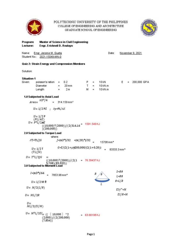 Quiz 2 | PDF | Classical Mechanics | Applied And Interdisciplinary Physics