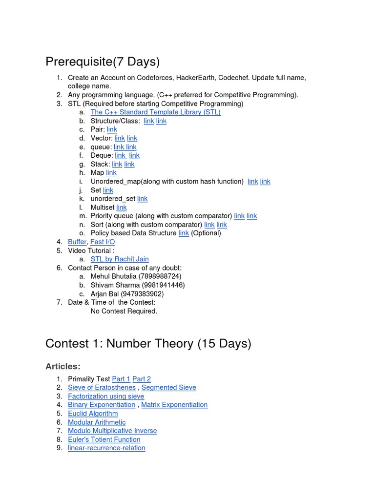 A Guide To Competitive Programming | PDF | Prime Number | Algorithms ...