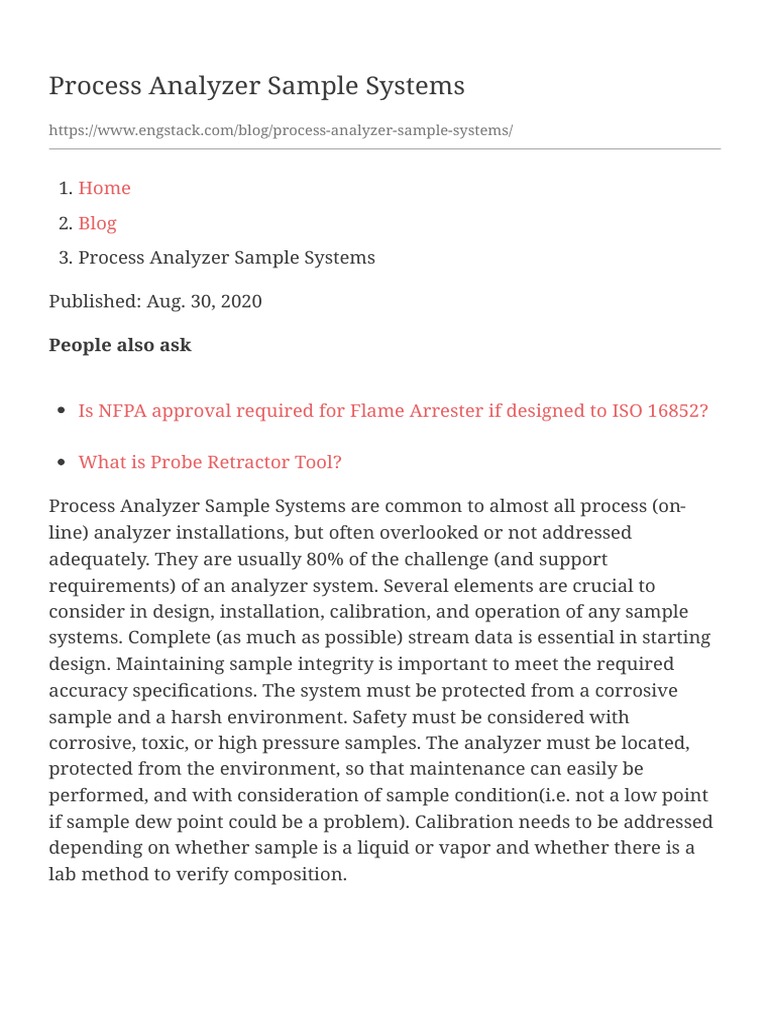 SWAS Panel | PDF | Stainless Steel | Valve