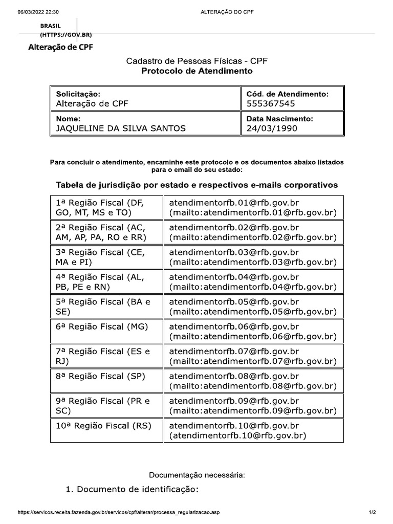 Protocolo de Atendimento | PDF