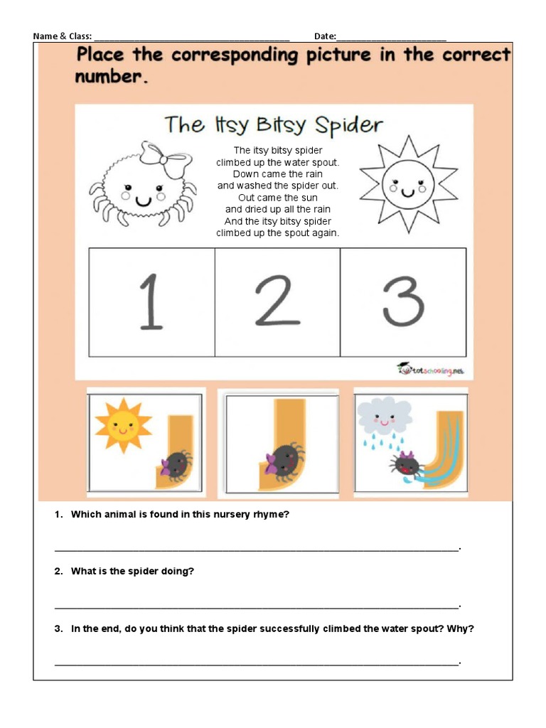 Itsy Bitsy Spider | PDF
