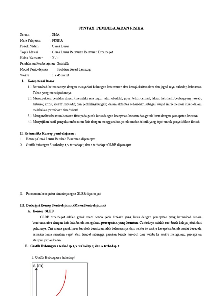 Contoh Sintaks Pendekatan Saintifik - Model PBL | PDF