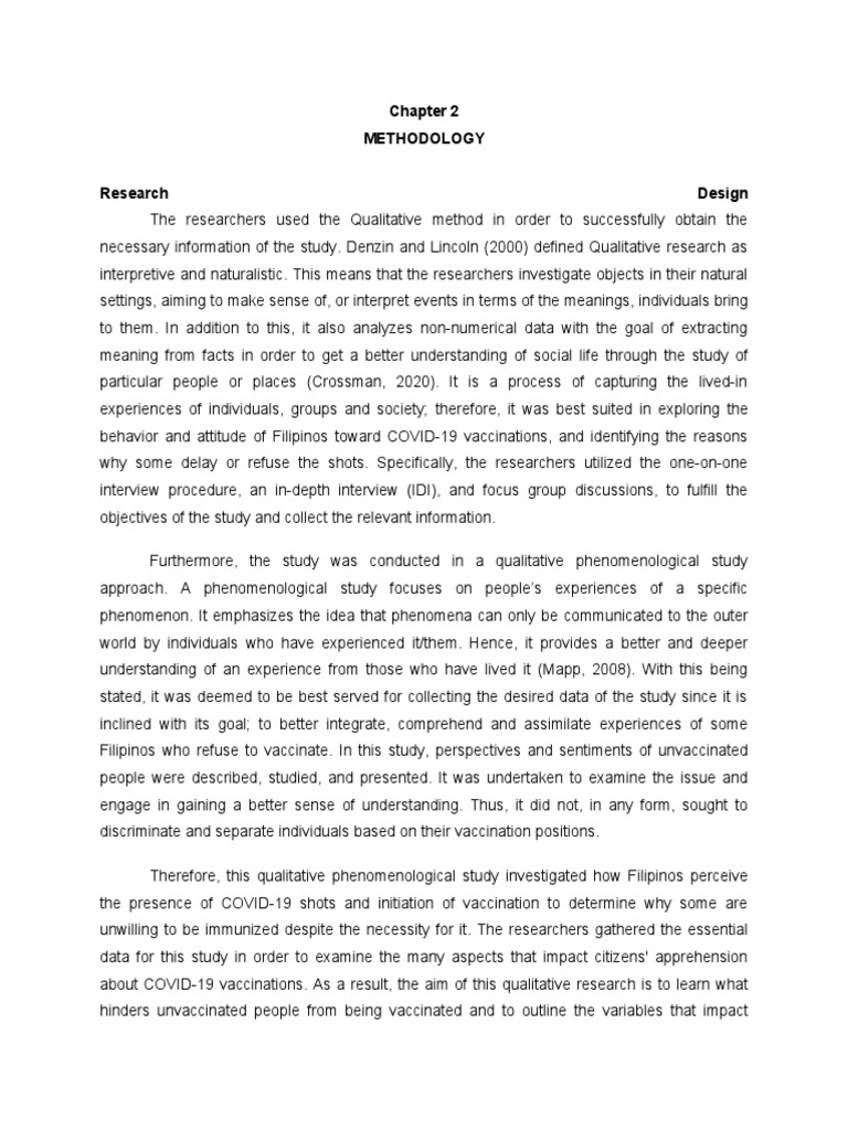 Chapter 2 - Draft | PDF | Focus Group | Qualitative Research
