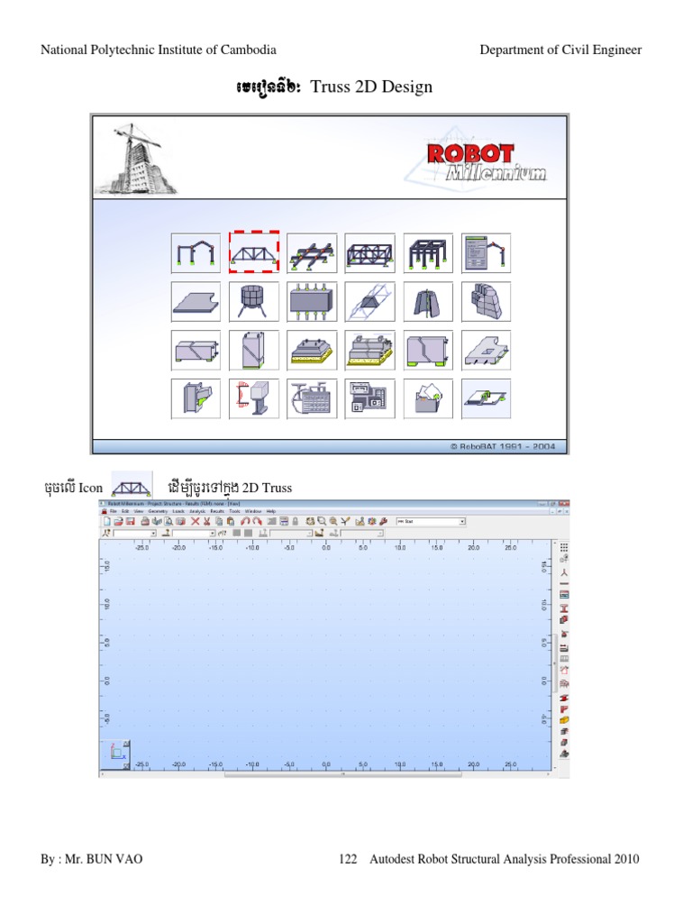 9.truss 2D Design | PDF | Truss | Structural Analysis